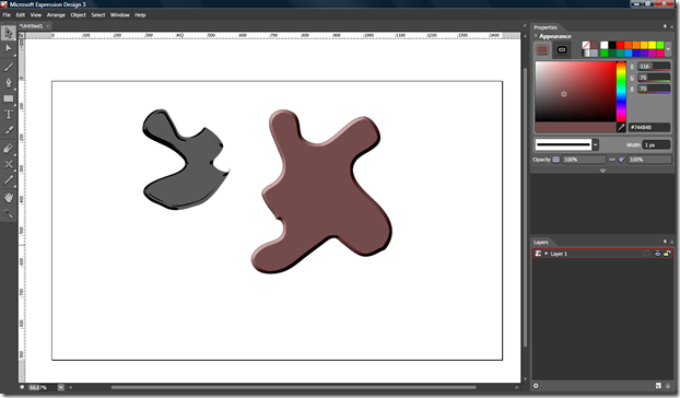It’s cool, Microsoft Expression Design 3